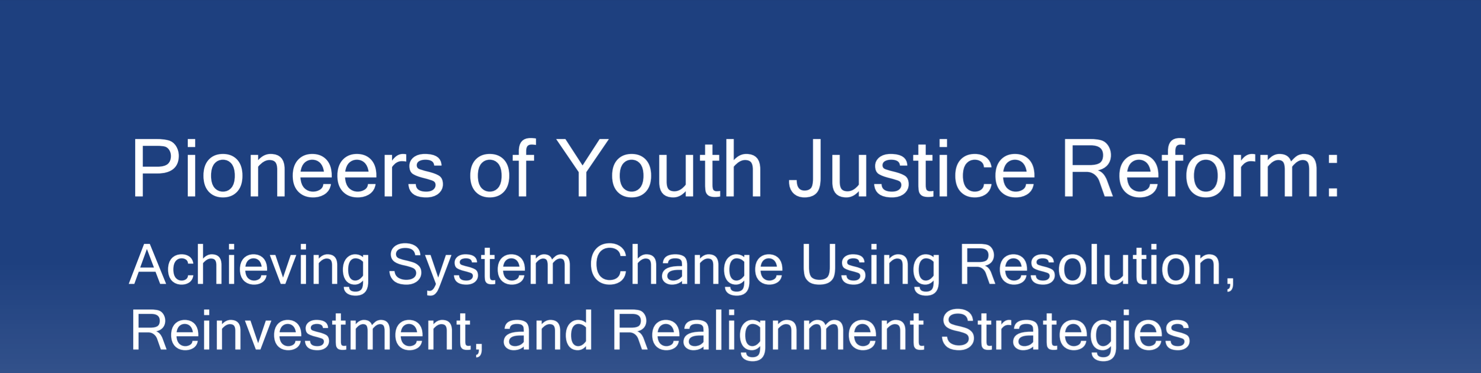 Pioneers of Youth Justice Reform... - John Jay College Research and ...